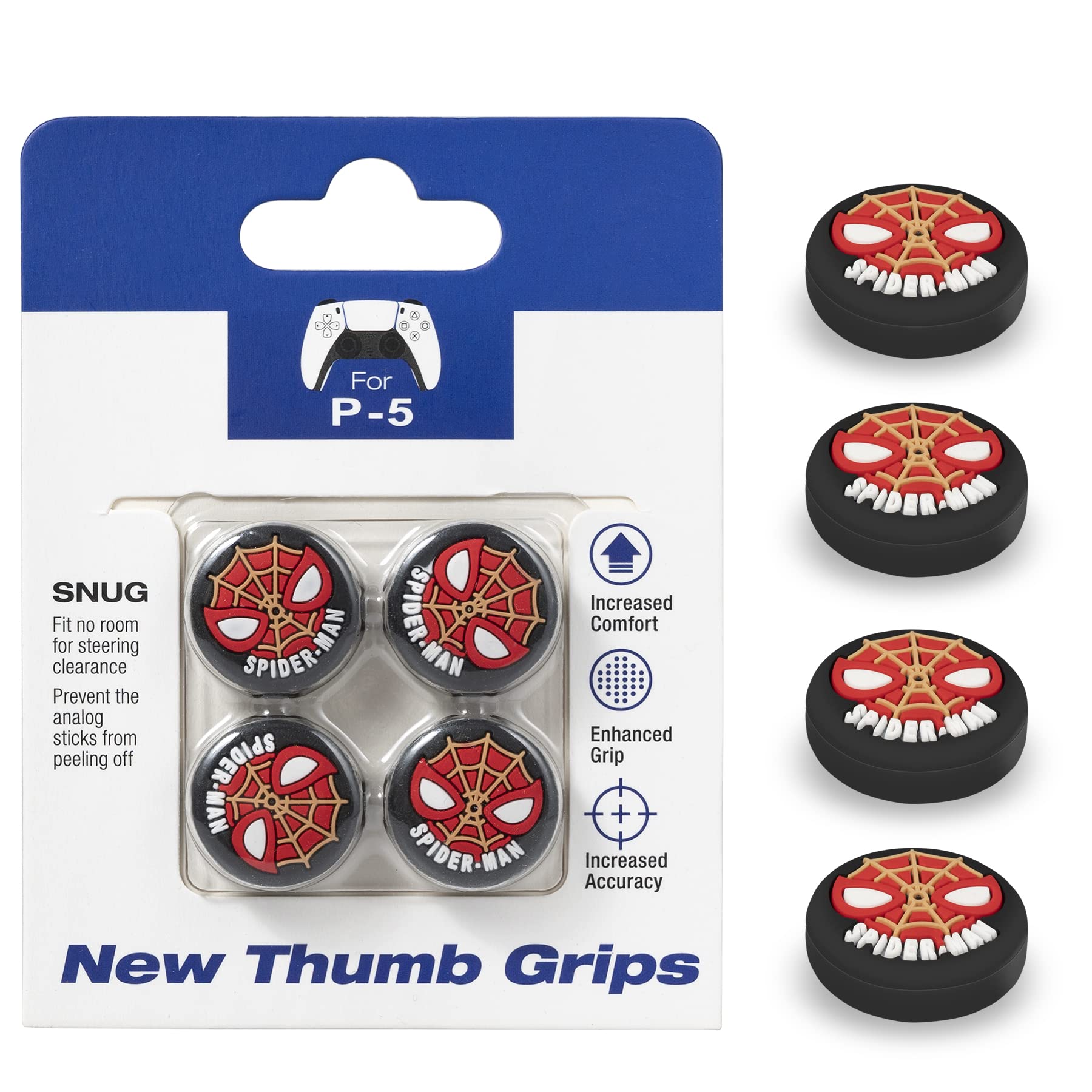 Sedicoca 4Pcs Thumb Grips Cap Compatible with Steam Deck, Controllers Game Remote Joystick Cap, Fantastic Non-Slip Silicone Game Console Protection Cover for Steam Deck (A)