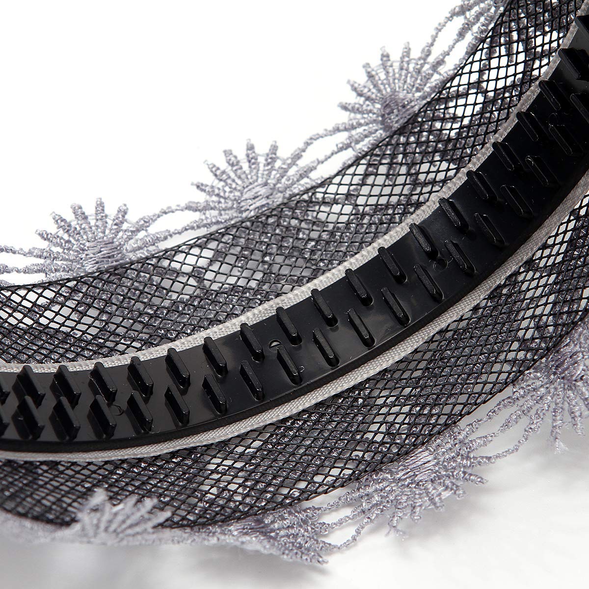 LONEEDY Non-Slip Multicolor Lace Headband Wide-Head Cutout Hard Headbands for Women and Girls (Sun flower)