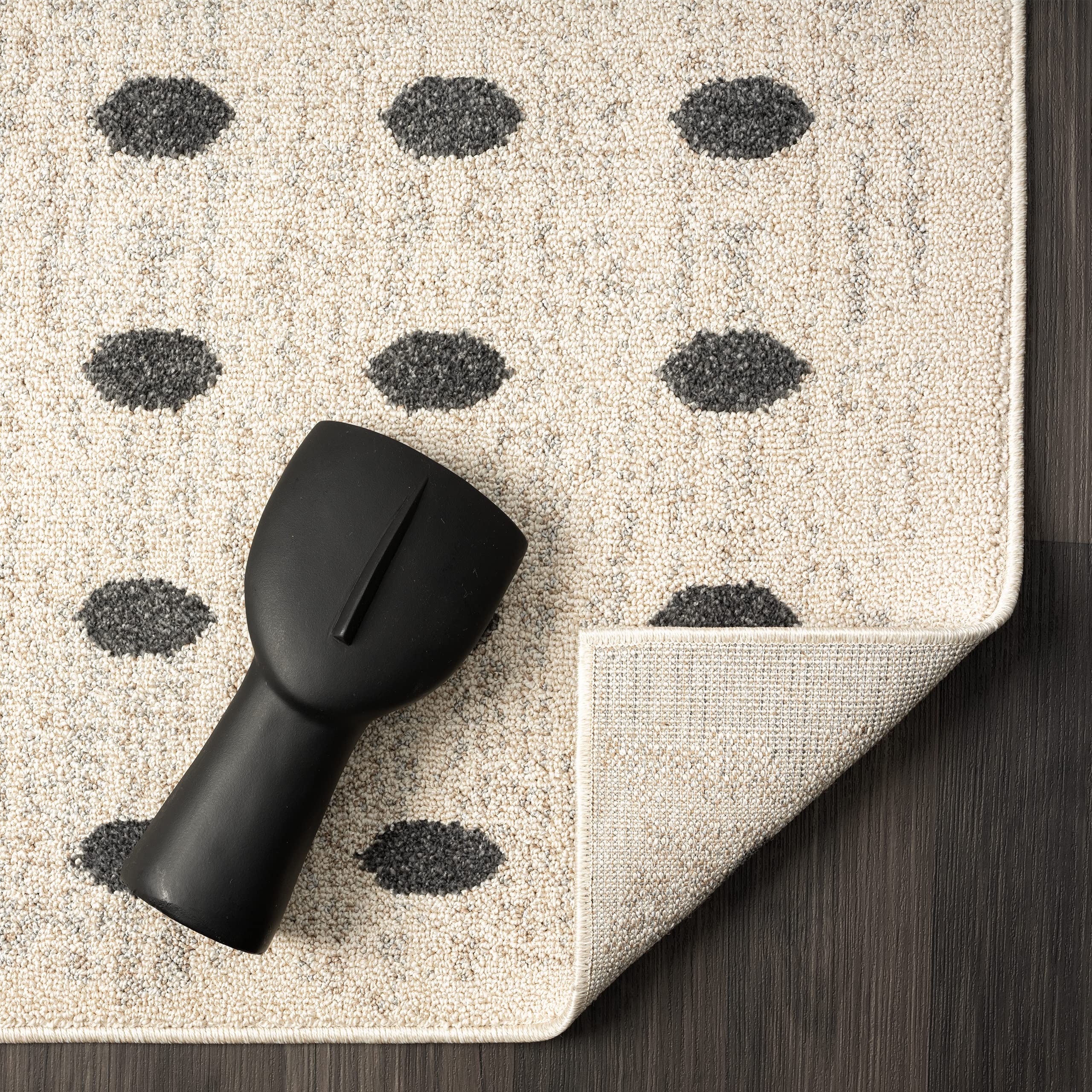 LUXE WEAVERS Modern Geometric Dots Blue 8x10 Area Rug