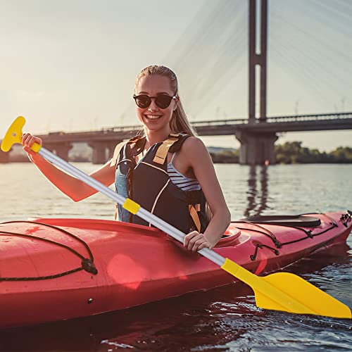 LIOOBO Canoe Paddle Kayak Paddles Retractable Lightweight Paddle Aluminum Alloy Telescopic Paddle Boat Accessories Yellow 1Pc