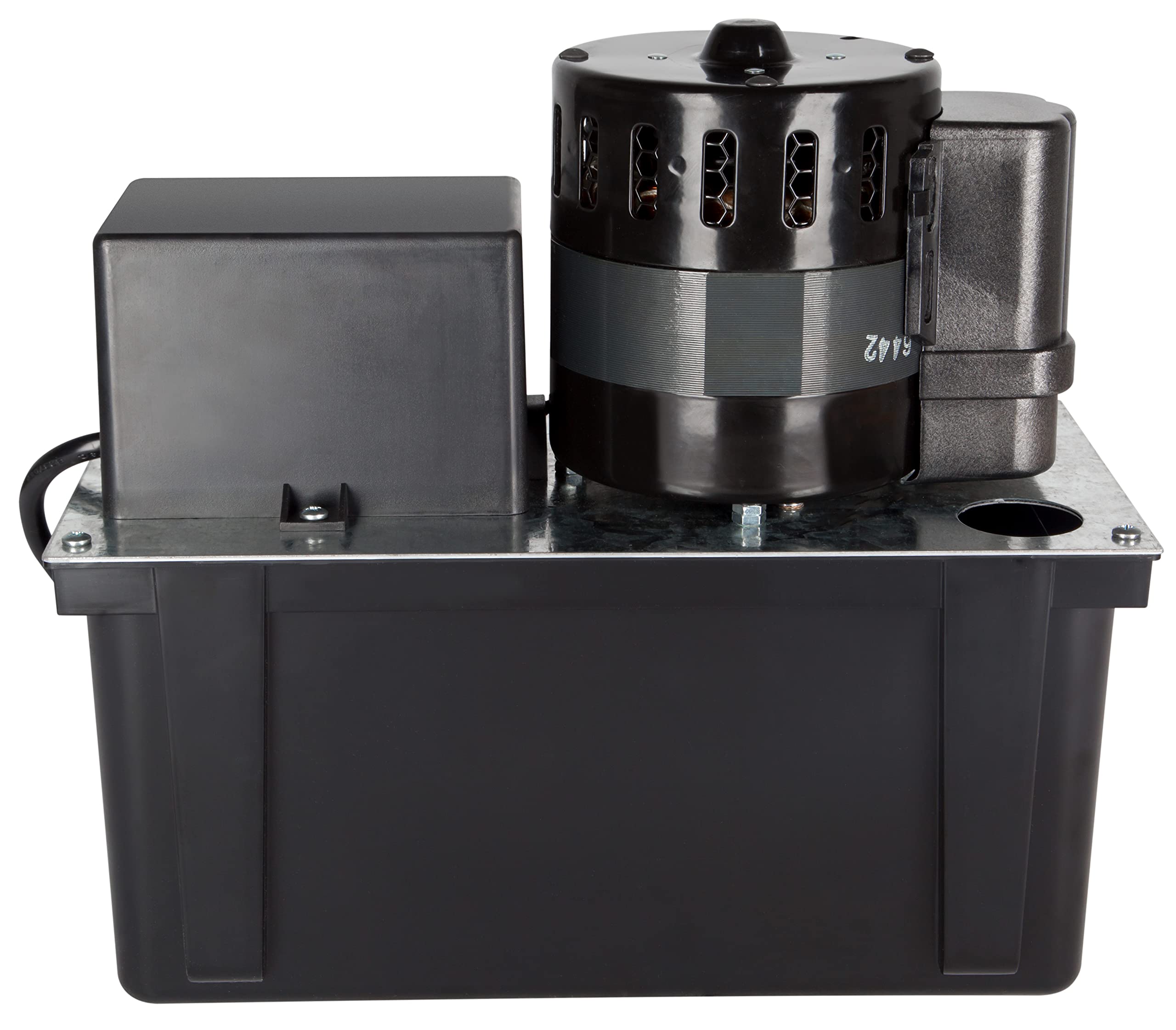 Little Giant VCL-45ULS 115 Volt, 1/5 HP, 450 GPH, Automatic Condensate Removal Pump with 1-Gallon Tank and Safety Switch, 6-Ft. Cord, Black, 553240