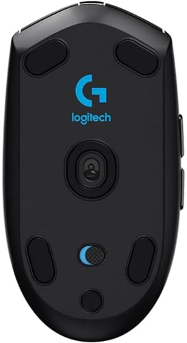 Logitech G305 Lightspeed Wireless Gaming Mouse, Hero Sensor, 12,000 DPI, Lightweight, 6 Programmable Buttons, 250h Battery Life, On-Board Memory, PC/Mac - Black (German Packaging)