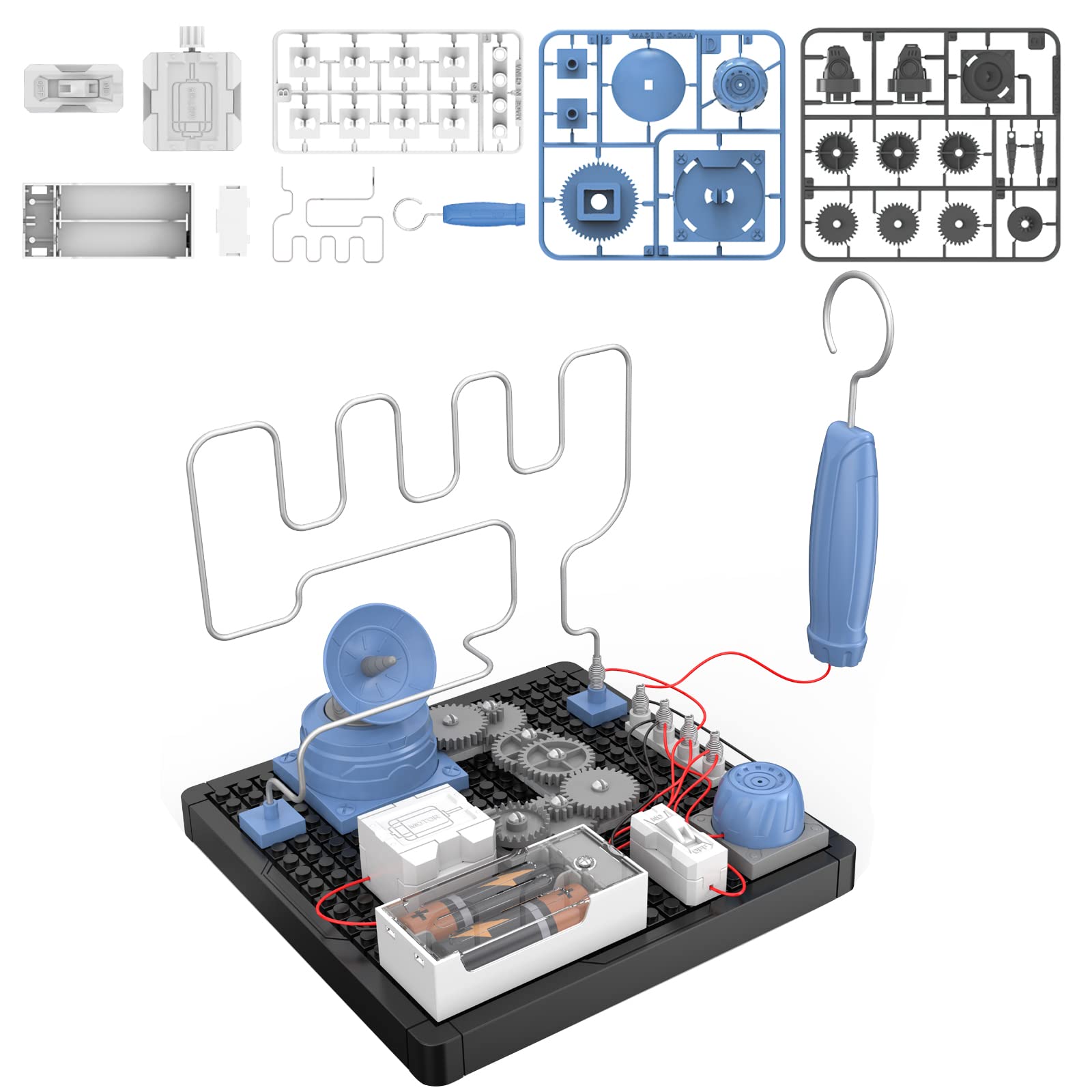 Serdios STEM Toys,Electrical Maze Science Kit,Exploration Kit for Circuit and Gear Principles,Electronics Building Kit for Kids Ages 8+,Educational Learning Scientific Tool for 8+ Years Old Kids Gift.