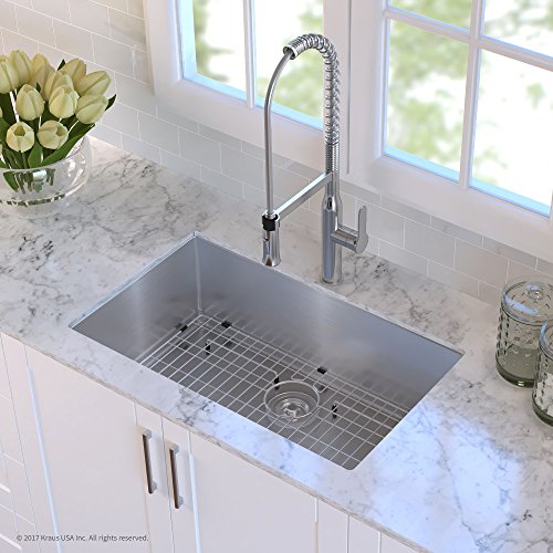 KRAUS KBG-100-30 Stainless Steel Bottom Grid for KHU100-30 Single Bowl 30 inch Kitchen Sink, 27 1/2โ x 15 3/4" x 1 1/8"