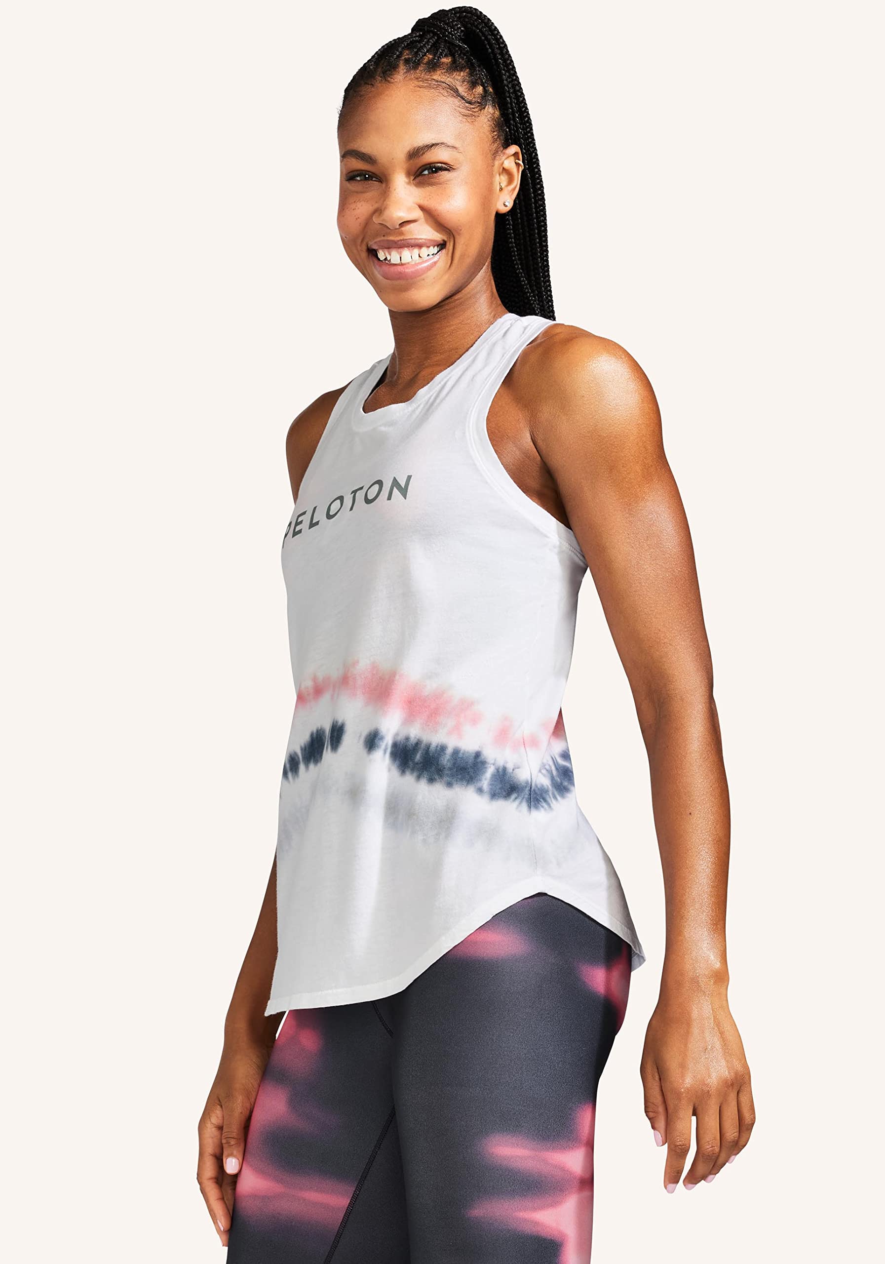 Peloton Women's Standard Flow Racer Tank, Multi Medium