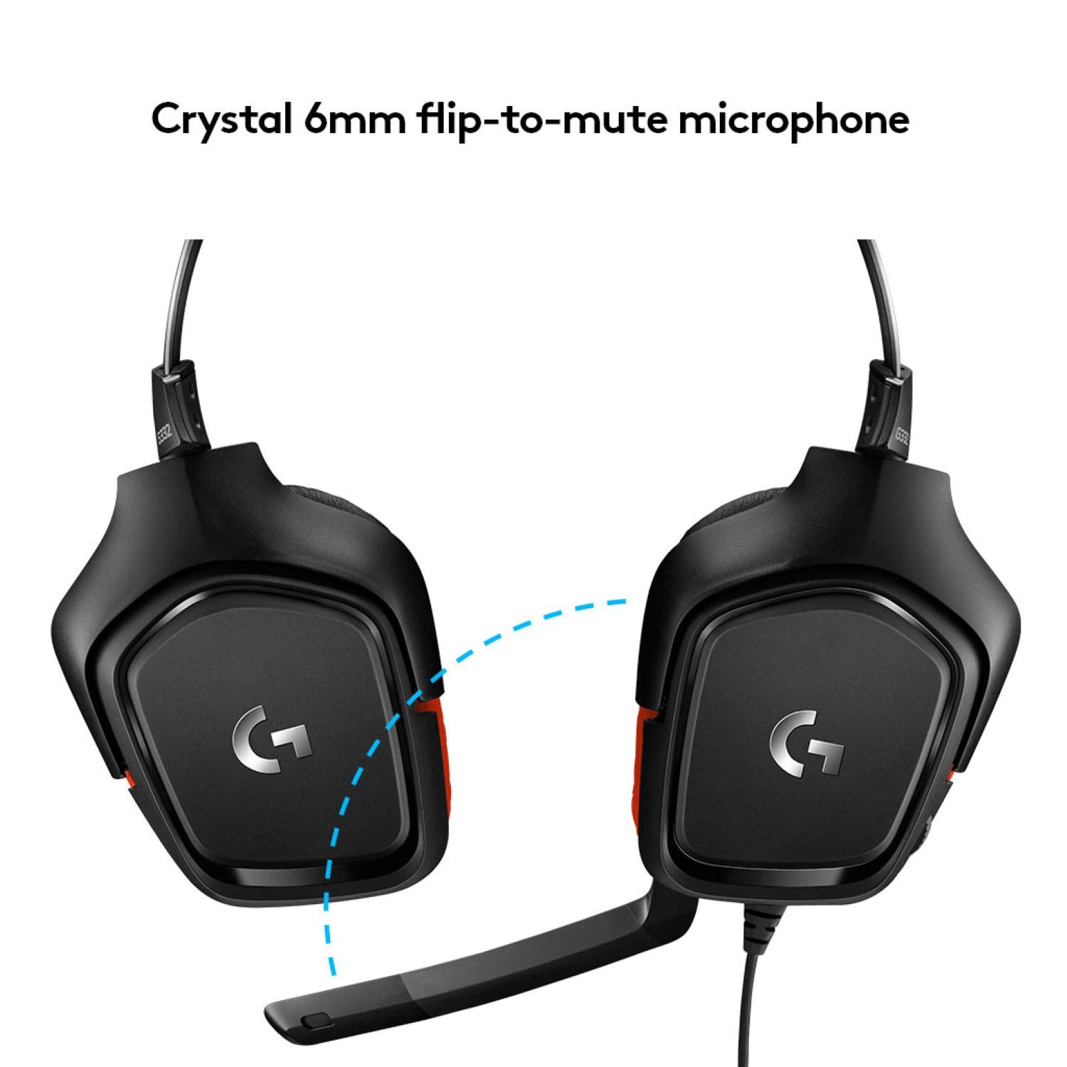 Logitech G332 Stereo Wired Gaming Headset with Microphone for PC, PS4, Xbox One, Nintendo Switch, Rotating, Leatherette Earcups, 50mm Drivers, Slim & Lightweight Gaming Headphones (Renewed)
