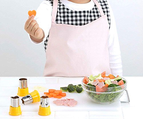 Simomurakihan Cookies & Vegetable Cutters 4pcs (Flowers, Stars, Hearts, Bear) 20830