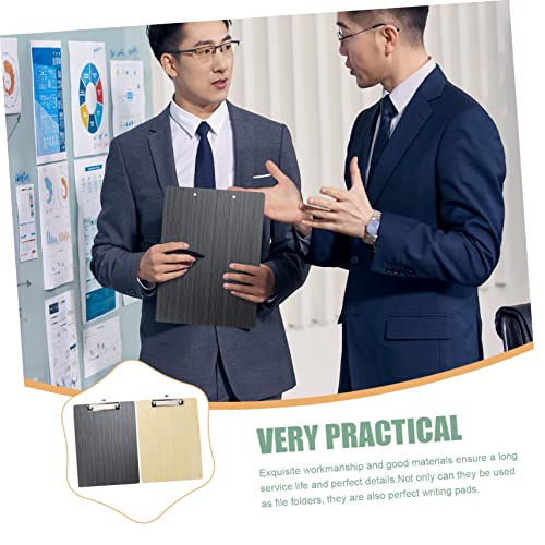 Tofficu 8 pcs Folder Board Pencils Plastic File folders Plastic clipboards a4 File Clip Folder foldgers Clip Boards 8.5x11 Low Wooden Pencil Sketch Hand Support Exam Paper Clips