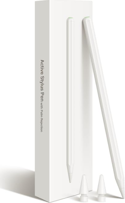 Wireless Charging Pencil for iPad with and Tilt Sensitive, Palm Rejection, iPad Pencil 2nd Generation Compatible with iPad Pro 11 inch 1/2/3/4, iPad Pro 12.9 Inch 3/4/5/6, iPad Air 4/5, iPad Mini 6