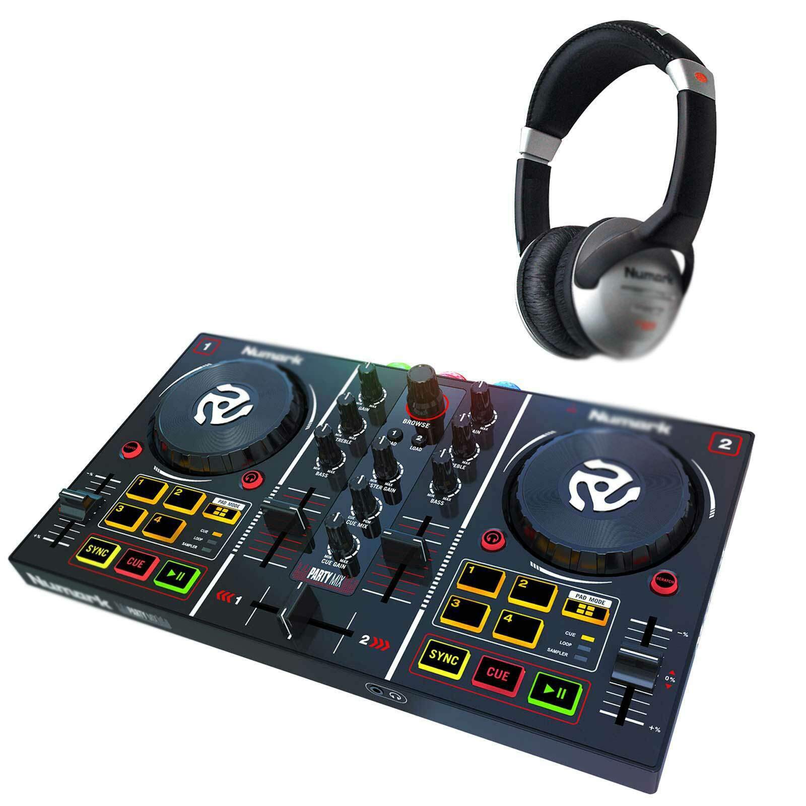 LY1122 for Numark Party Mix for Partymix for Serato LE DJ Controller w Built In Lightshow+Headphone