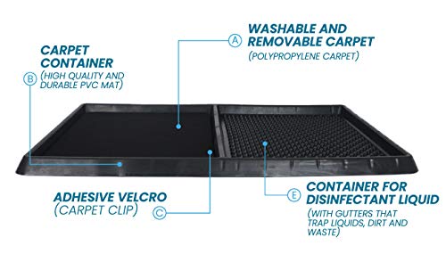 YelloWell Shoe Disinfection Mat, Shoe Sanitizing Mat, Footbath Mat, Shoe Soles Disinfecting Mat, Sanitizing Footbath Mat