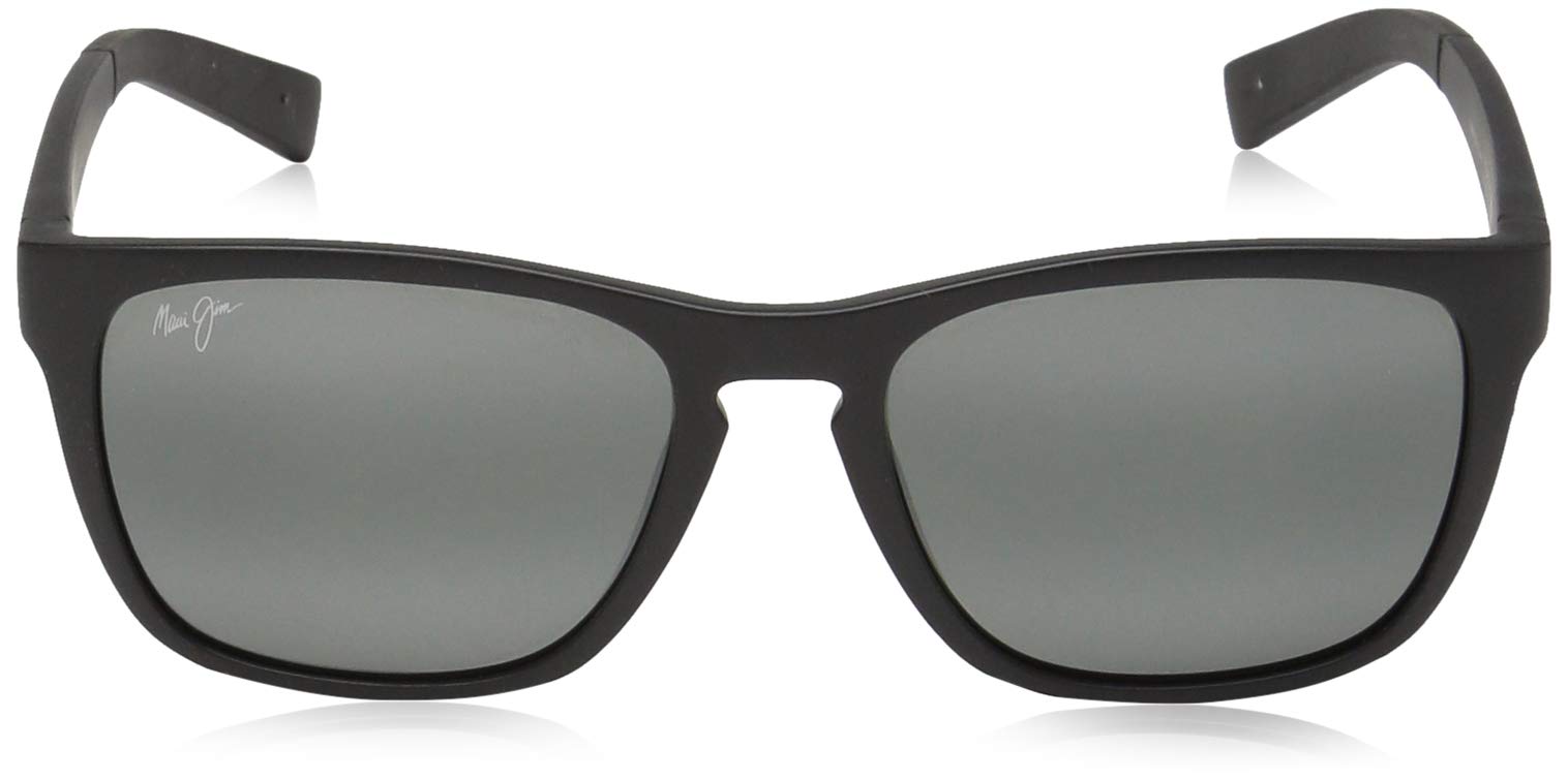 Maui Jim Men's and Women's Longitude Polarized Classic Sunglasses, Matte Black/Neutral Grey, Small