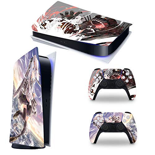 Lovely Girl Collection - PS5 Standard Edition Skin Console and 2 Controller, Vinyl Decal Sticker Full Cover Protective