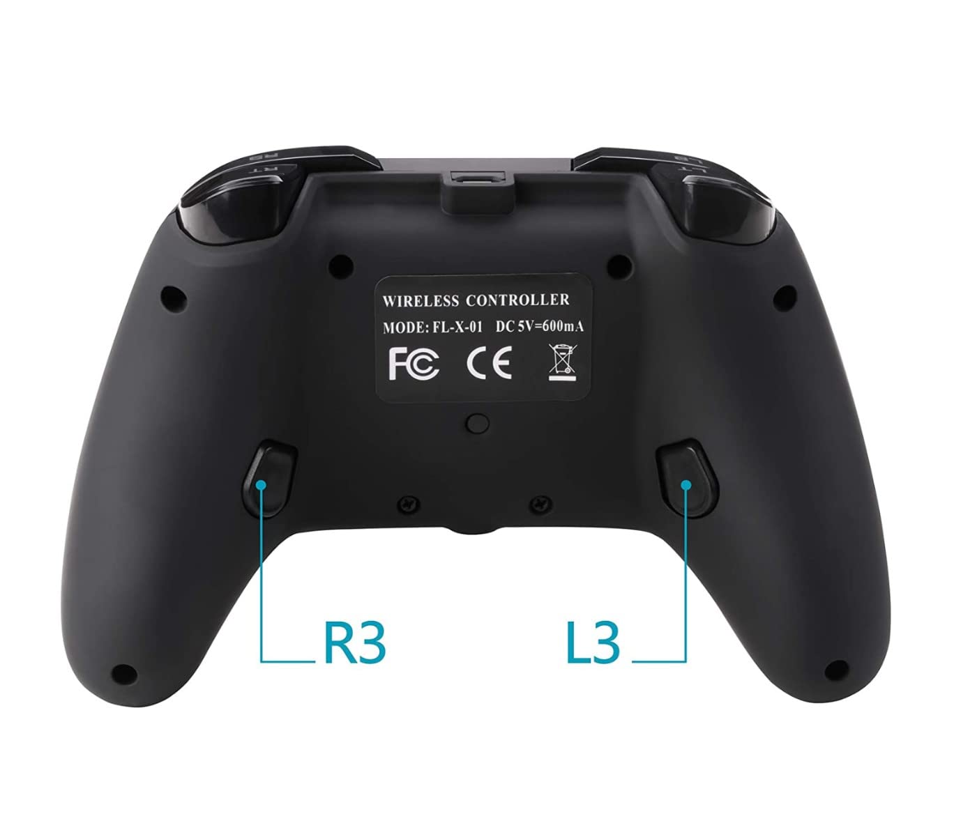 RIBOXIN Wireless Controller for Xbox One 2.4G Wireless Game Controller Xbox One Controller for Xbox One S/X and PC (Win 7, 8, 10) with No Audio Jack