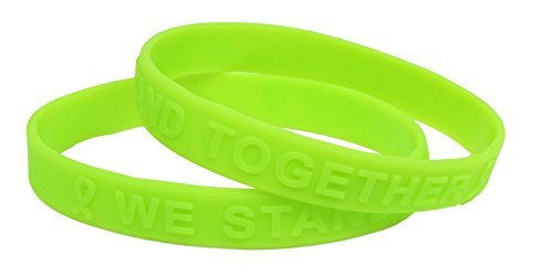Lymphoma Awareness Embossed Silicone Bracelet