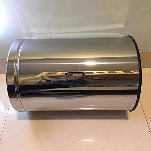 WPYYI 6L/9L/12L Auto Close Trash Can Sensor Waste Bin Touchless Dustbin Garbage Bucket Stainless Steel Batteries Power ( Size : 6l )
