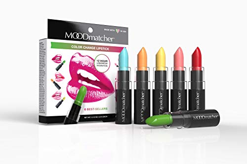 MOODmatcher original Color Changing Lipstick β 12 Hours Long-Lasting, Moisturizing, Smudge-Proof, Easy to Apply Creamy Lipstick, Glamorous Personalized Color, Premium Quality β Made in USA