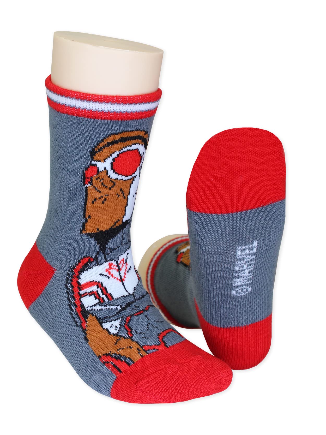 Marvel Super Hero Adventures Boys Toddler Crew Socks, 6 pack, Avengers Multi, 4-5T