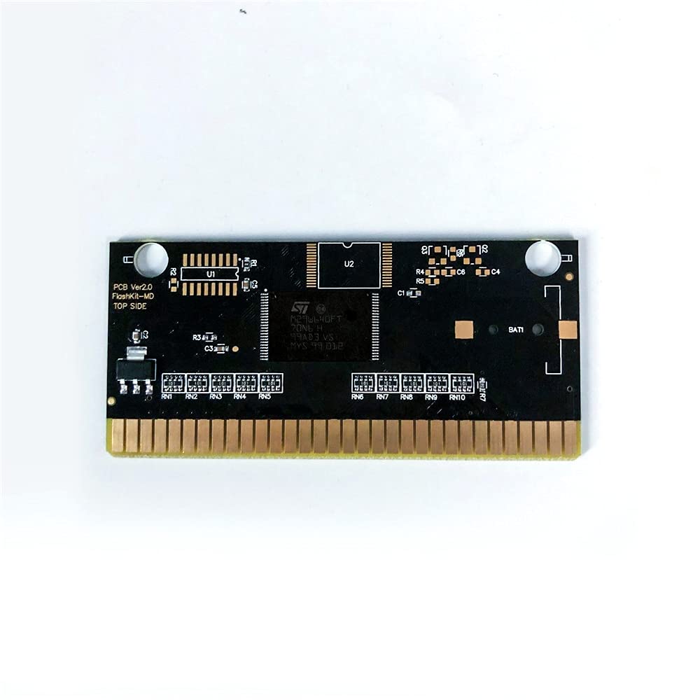 Royal Retro Uncharted Waters - USA Label Flashkit MD Electroless Gold PCB Card for Sega Genesis Megadrive Video Game Console (Region-Free)