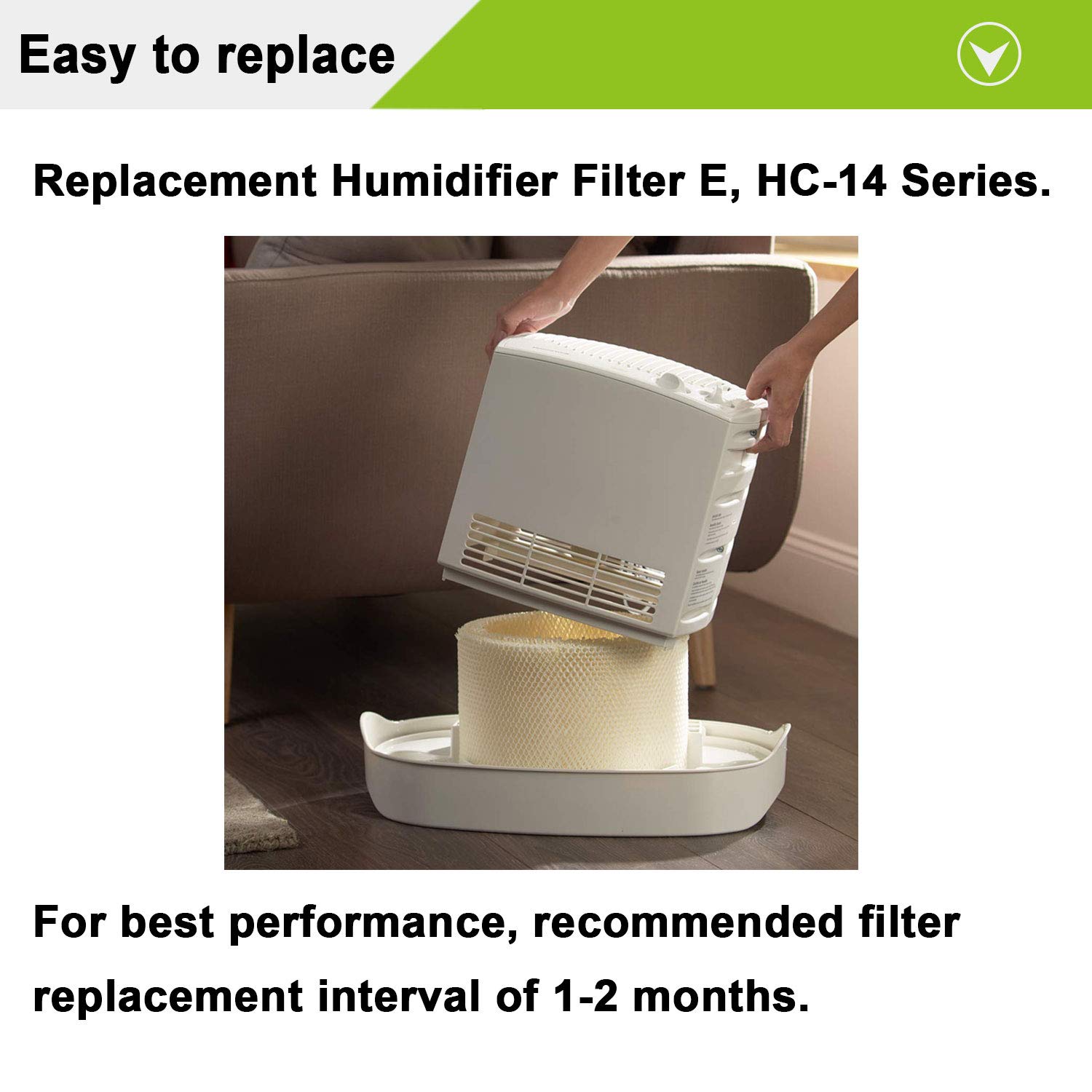 Lemige 2 Pack HC14 Filter E Compatible with HC-14 Series HC-14V1 HC-14 HC-14N, Models HCM-6009 HCM-6011 HEV680 HEV685 Series