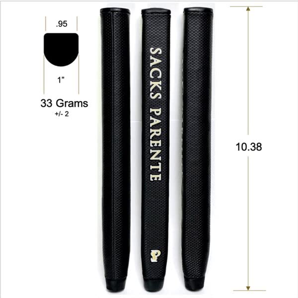 Sacks Parente Series 54MH 3 Stripe Mid Size Vernier Acuity Golf Putter 34 in Right-Handed Flat Grip Mallet