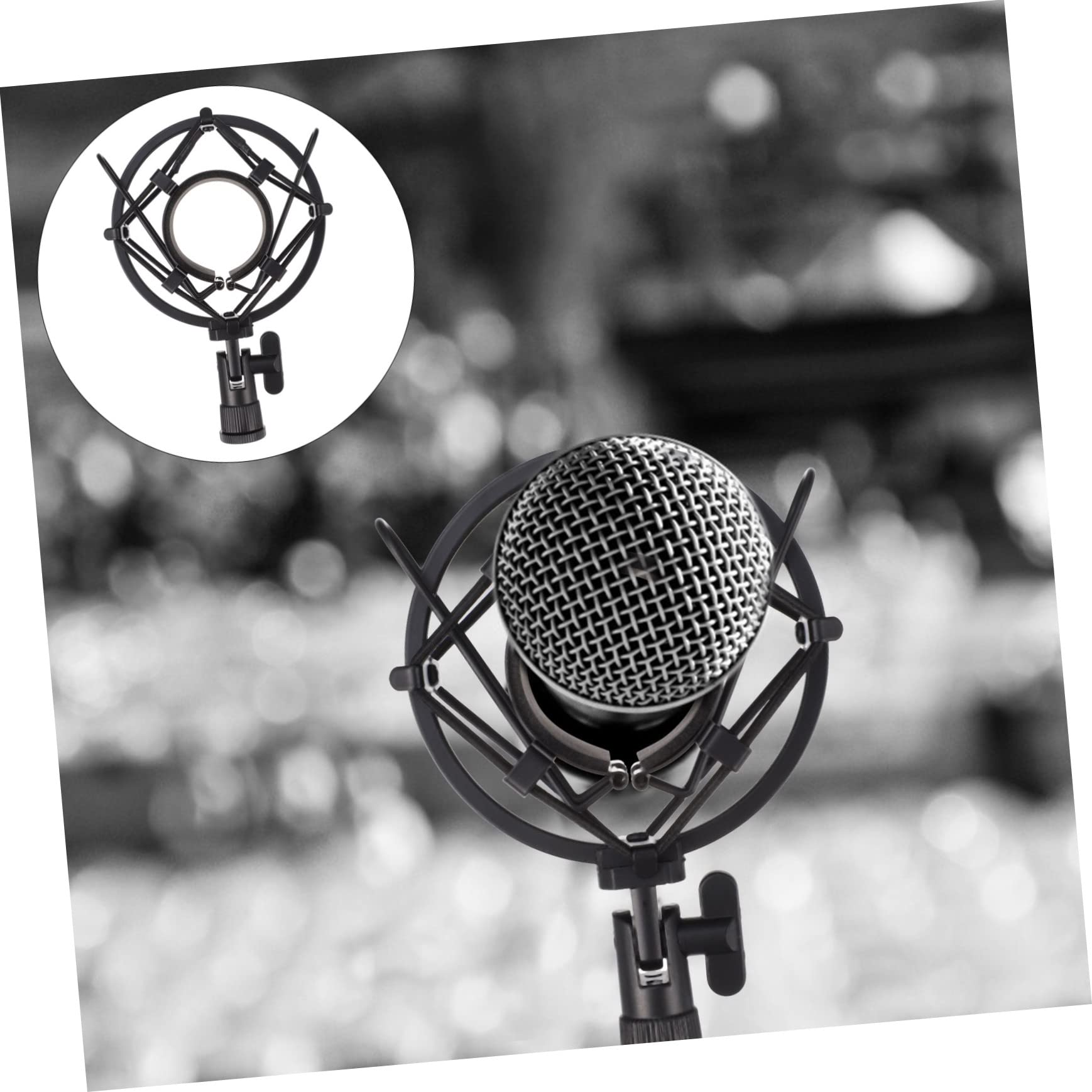 SUPVOX 1pc Microphone Shock Mount Portable Mic Stand Microphone Holder for Mic Stand Condenser Microphone Mount Shockproof Microphone Holder Usb Mic Microphone Shockproof Stands Mic Mount