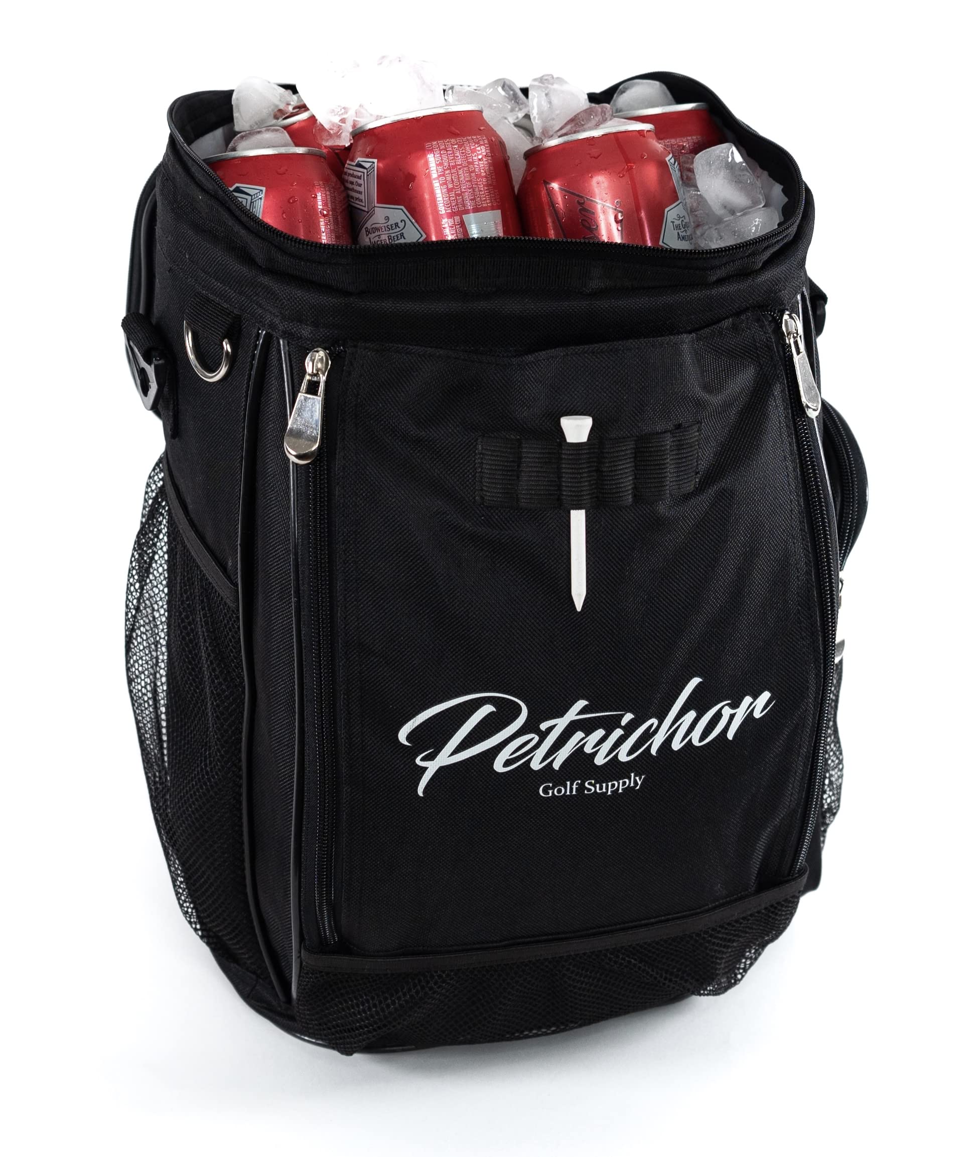 PETRICHOR - XL Insulated Stand-Up Golf Cooler Bag - Lightweight Cart Caddy - Capacity 18-22 Cans or Bottles