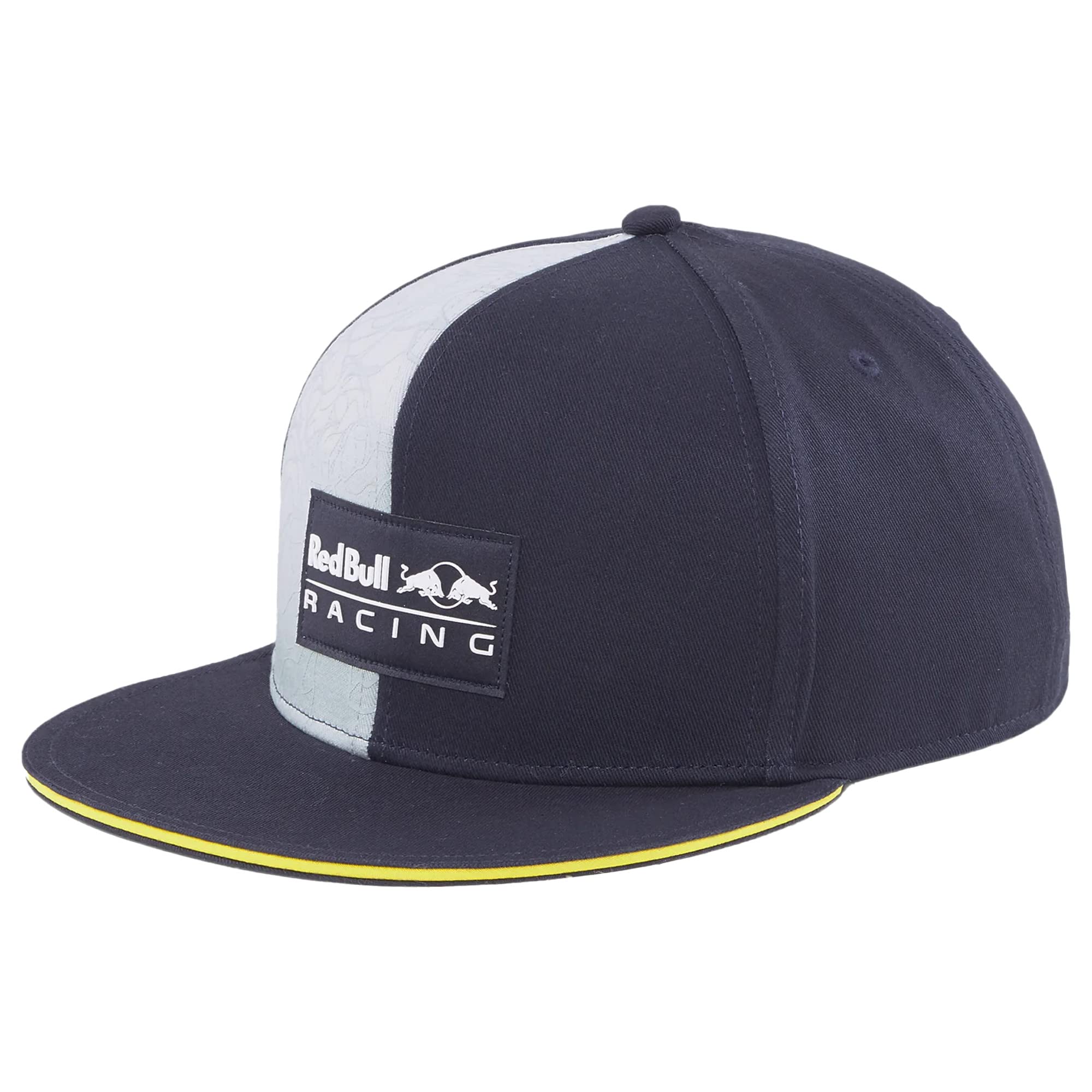 PUMA Red Bull Racing Flat Brim Adjustable Snapback Unisex Adults Hat (Navy/Grey)