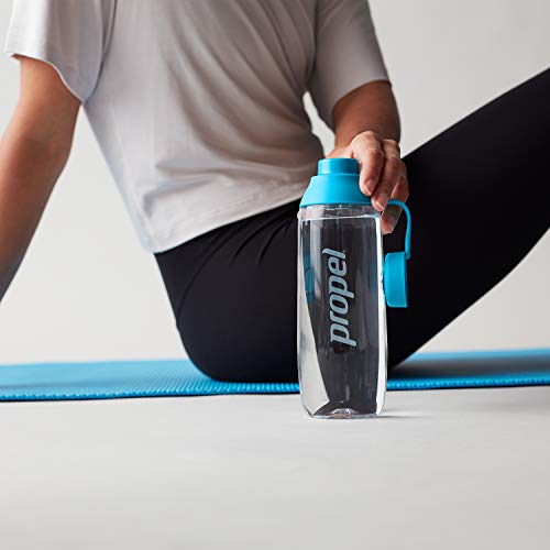 Propel 20oz Reusable Bottle, BPA Free, Impact Resistant, On-The-Go Strap, Dishwasher Safe, White