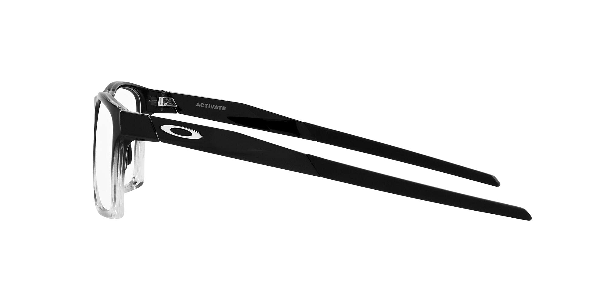Oakley Men's Ox8173 Activate Square Prescription Eyewear Frames, Polished Black Fade/Demo Lens, 55 mm