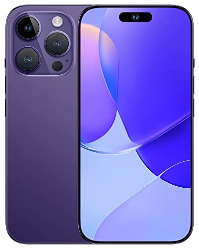 WV LeisureMaster Unlocked Cell Phone for Android 11 - Ultra 5G Smartphone - Sleek Design with Built-in Computer, 6.8-inch HD+ Screen, Face Recognition, and Powerful Cameras(Purple)