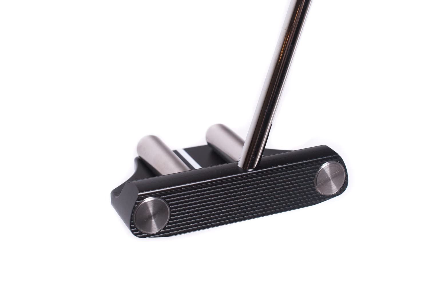Rife Golf Right Handed Black Two Bar Mallet Putter Patented Roll Groove Technology with Adjustable Weight System. Center Shaft Makes It Perfect for Lining up Your Putts (Right, 35)