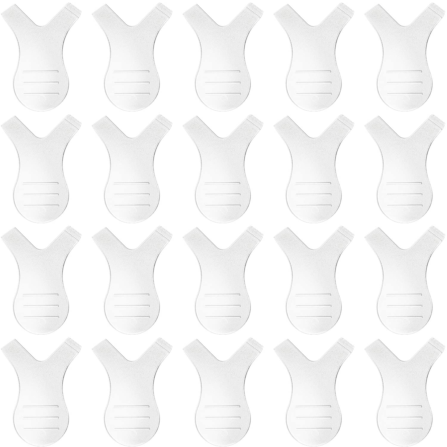 Leinuosen 20 Pack Y Lash Lift Tool Y Shape Eyelash Brush Lash Lift Brush Silicone Grafting Eyelash Lift Brush for Eyelash Extension Clean up