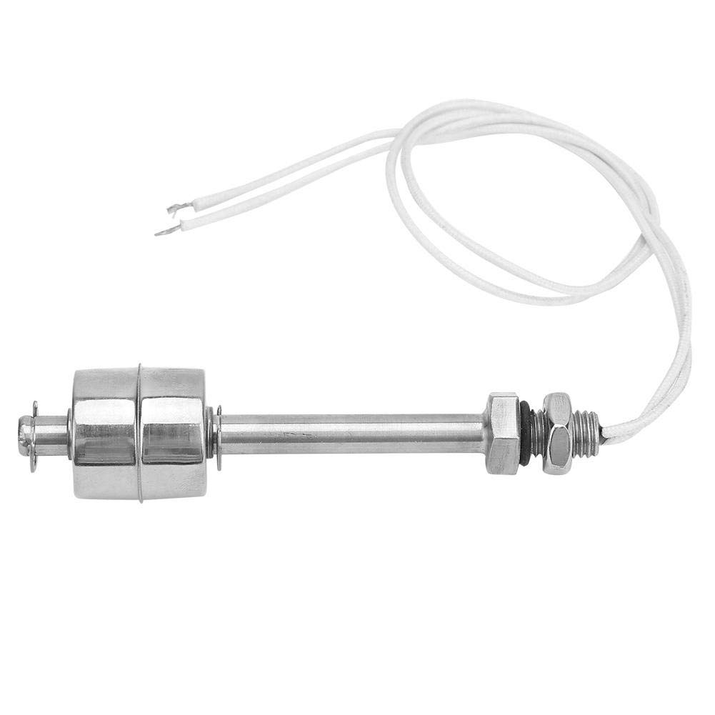 Liquid Level Sensor, 0~220V Stainless Steel Liquid Water Level Sensor Controller Float Switch for Pool Can 100mm