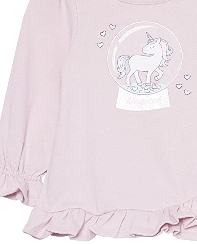 Kids Headquarters Baby Girls 2 Pieces Legging Set, Pink/Heather, 12M US