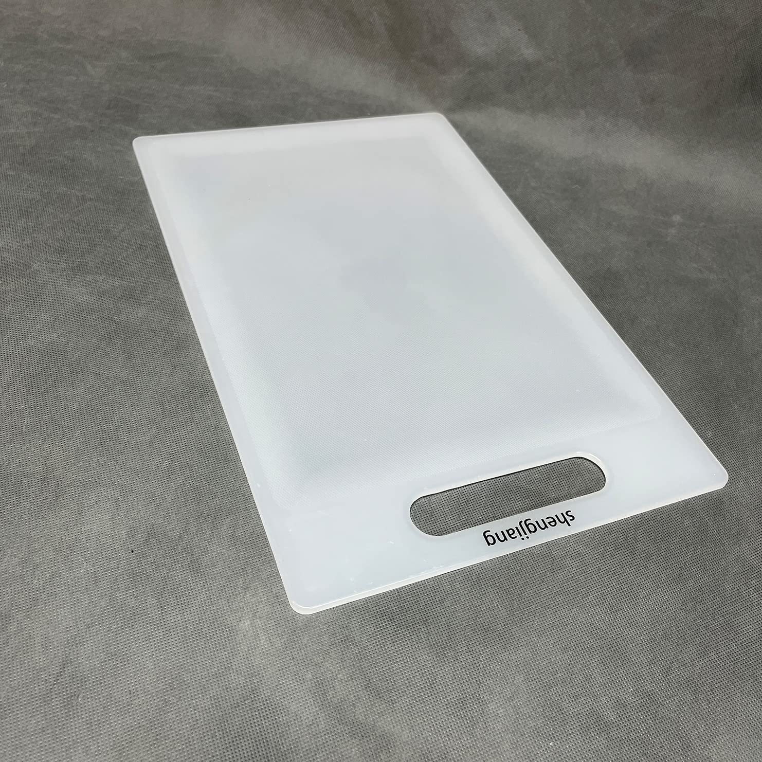 shengjiang Chopping boards for kitchen use, Food Safe PP Material, BPA Free, Dishwasher Safe, Thick Chopping Board, Large Size, Easy Grip Handle, for Kitchen (White)