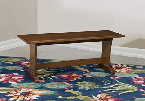 Linon Pine Breakfast Table and Bench Patrik Nook