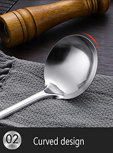 LMMDP 7Pieces Stainless Steel Kitchenware Set Cooking Spoon Shovel Spatula Soup Colander Home Kitchen Utensils Tools Gifts Kitchen