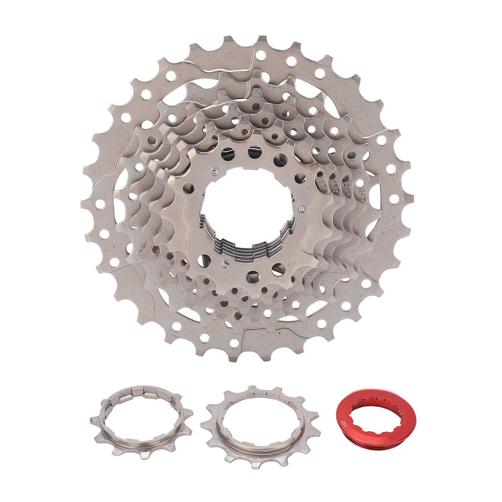 Raguso Bicycle Multiple Freewheel, 8 Speed Bike Cassette Wheel 11β30T Little Noise for Road Bike