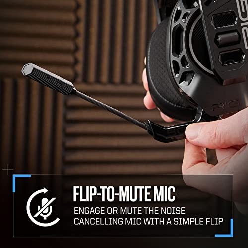 RIG 500 PRO HS GEN 2 Competition Grade Playstation Gaming Headset for PS4, PS5 and Nintendo Switch - 50mm Speaker Drivers - Flip-to-Mute Microphone - Black