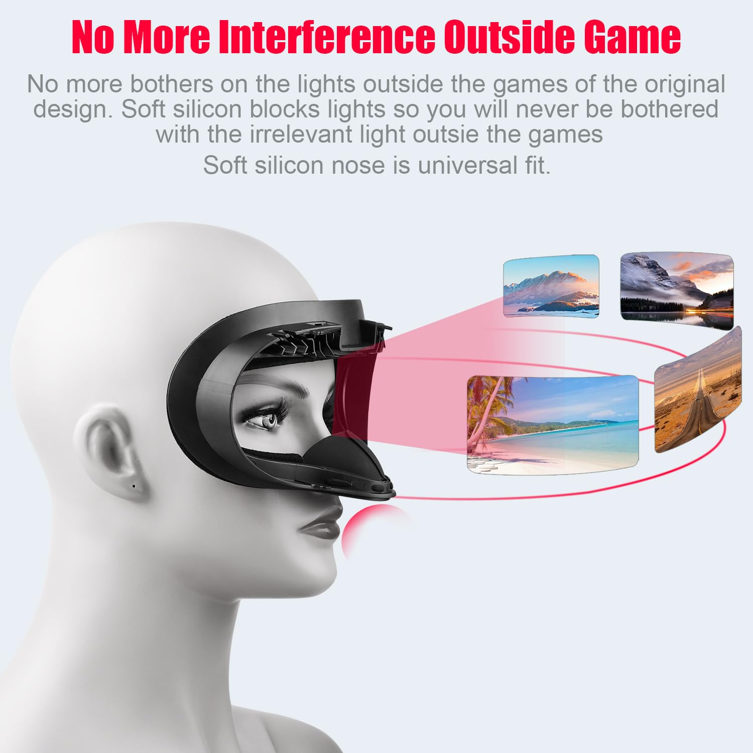 TechKen VR Face Pad for Oculus Quest 2 and Comfort Headstrap with 8000mAh Battery Pack