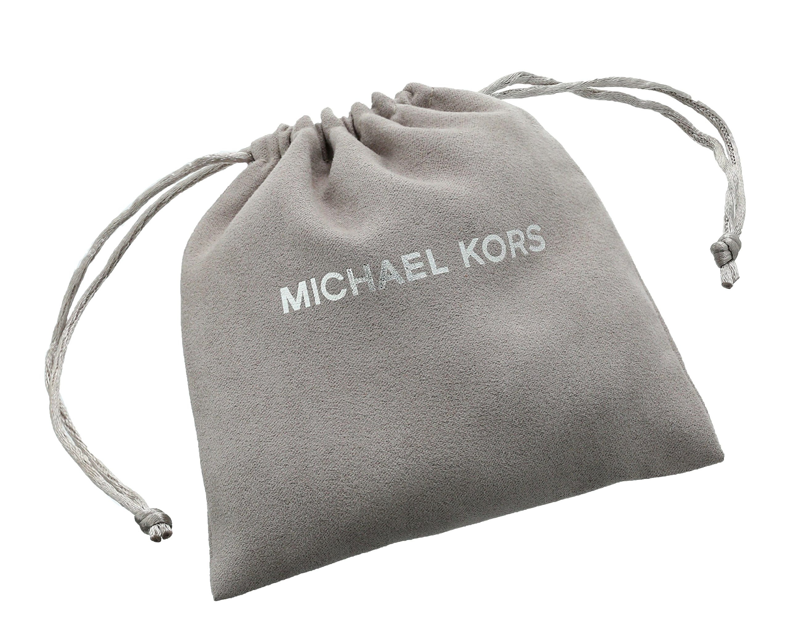 Michael Kors Womens Silver-Tone Heart Link Charm Bracelet, One Size