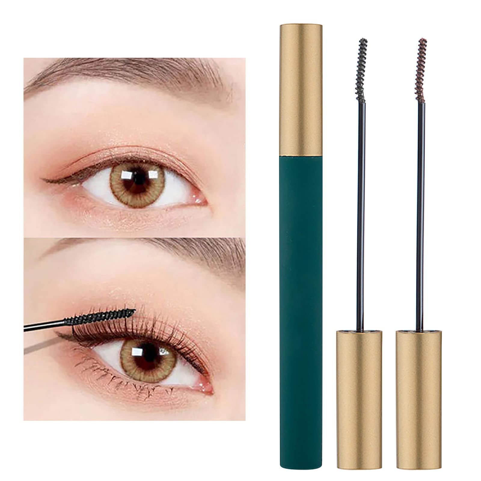 Mascara Falsies Pack 4D Silk Fiber Lash Mascara Natural Waterproof Smudges Proof Mascara Lengthening And Thick Long Lasting No Clumping Formula Base Makeup(a6-A)