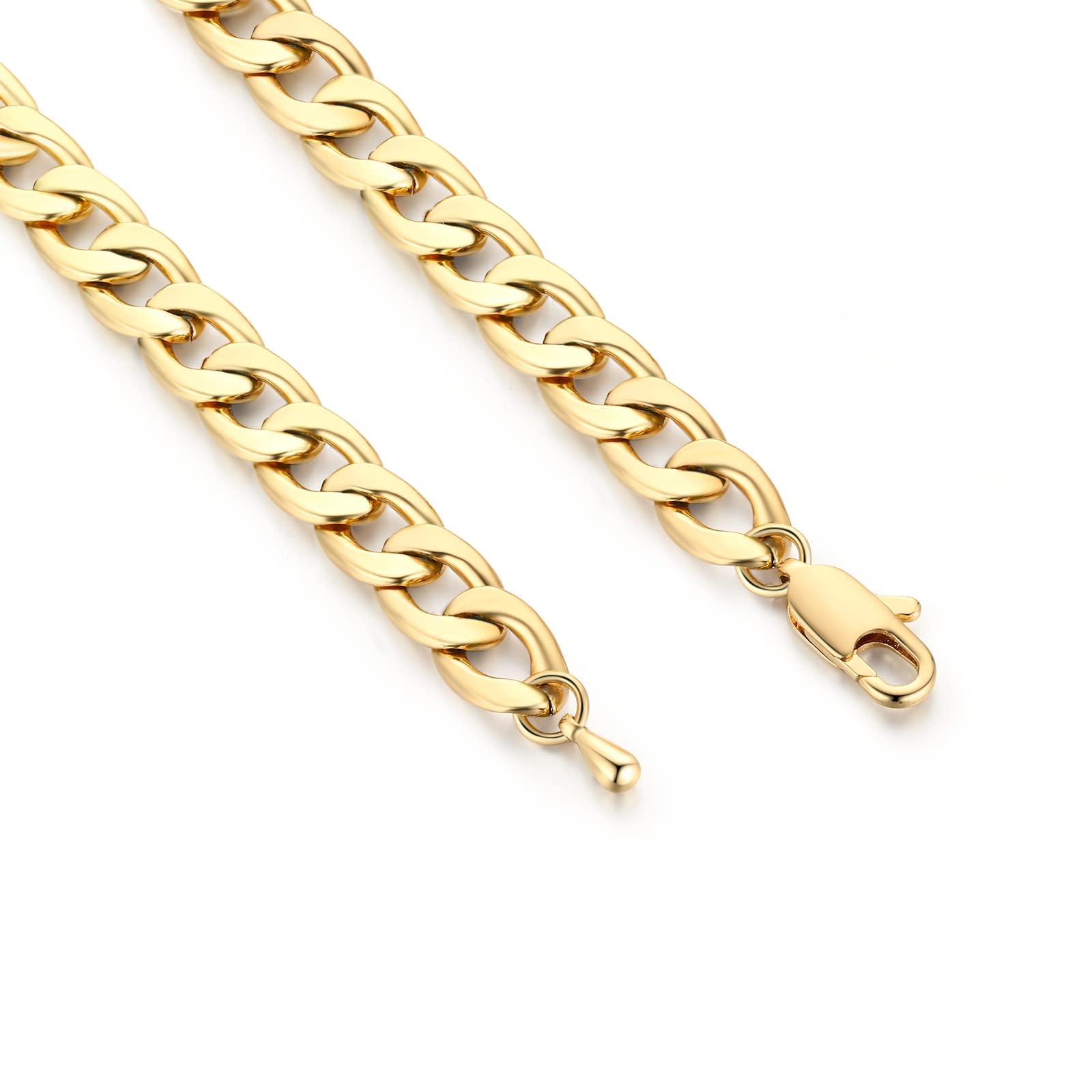 Saint Jude Cuban Bracelet 14K Gold Plated (Green)