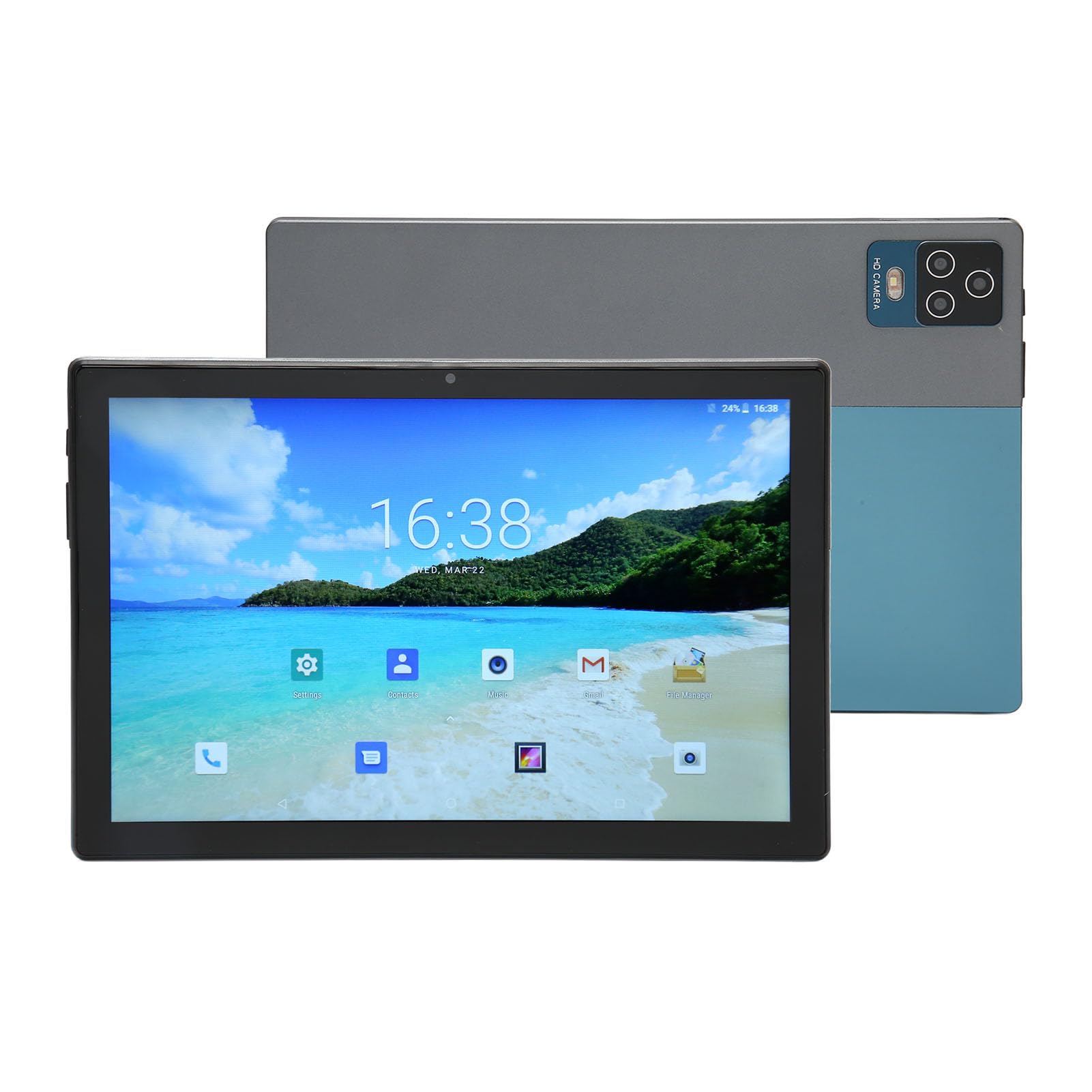 MAVIS LAVEN 10.1 Inch Tablet 2 in 1 Dual Camera Tablet 5G WiFi 8 Cores CPU 100-240V for Learning (US Plug)