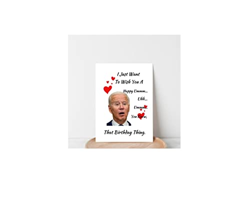 Very Funny "Joe Biden" Inspired Birthday Card For Everyone, Card With Envelope, Joe Biden Happy Birthday