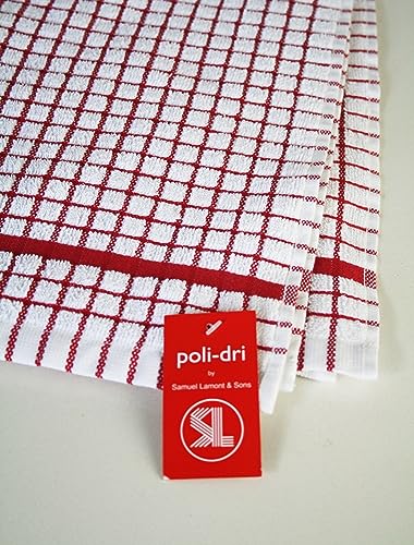 Samuel Lamont & Sons Poli Dri Tea Towel Red