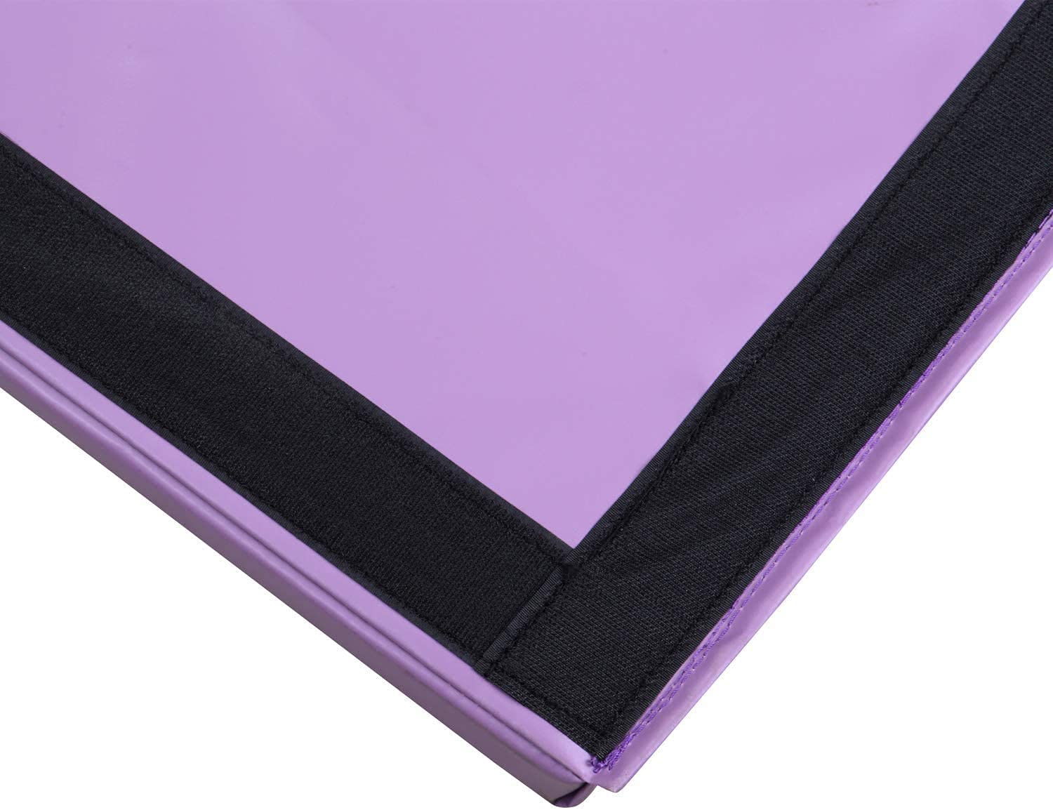 M HI-Mat 2'' Thick Gymnastics Mat,Portable Folding Exercise Mat,Aerobics,Yoga, Martial Art (Rose Red&purple)