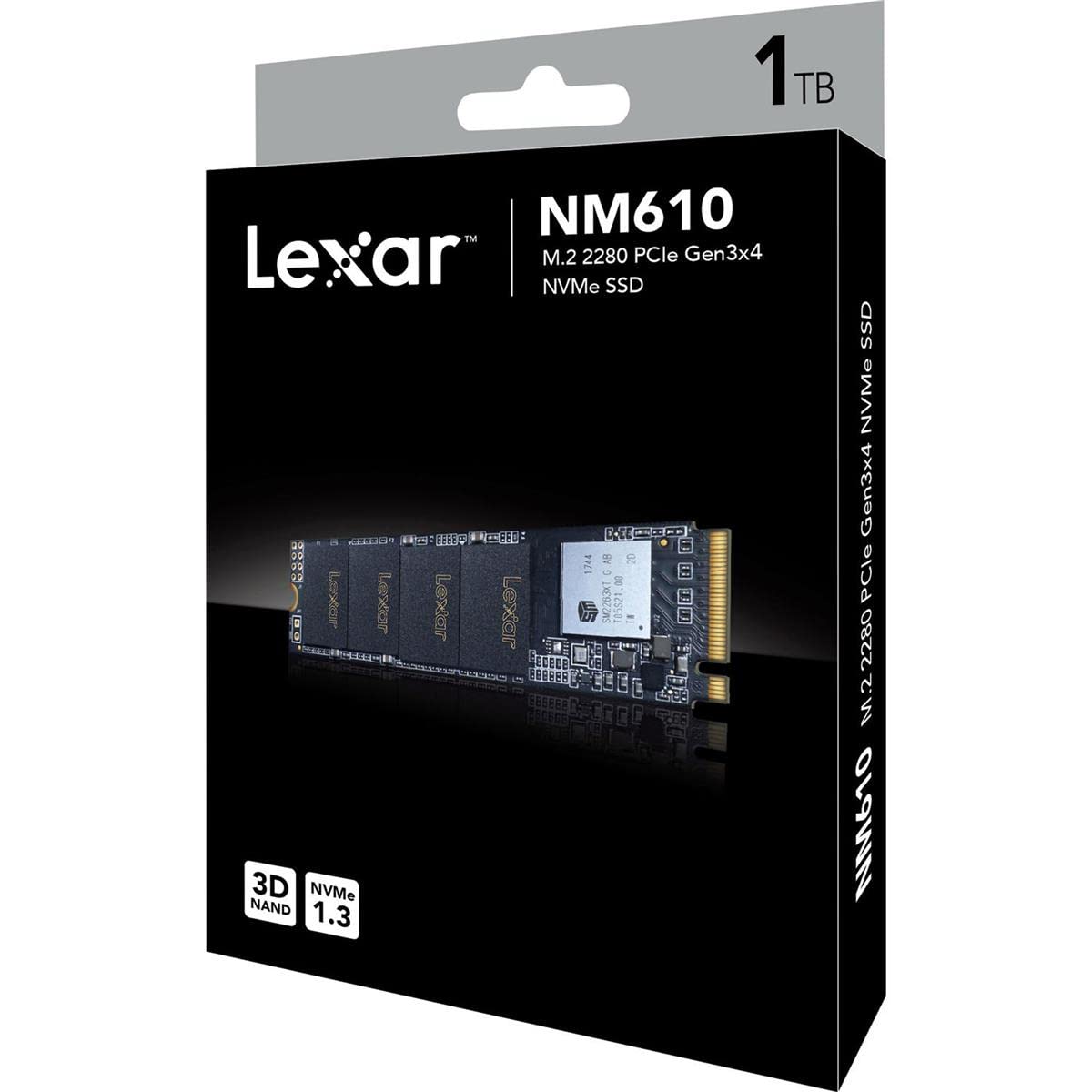 Lexar NM610 M.2 2280 PCIe Gen3x4 NVMe 1TB Solid-State Drive (LNM610-1TRBNA)