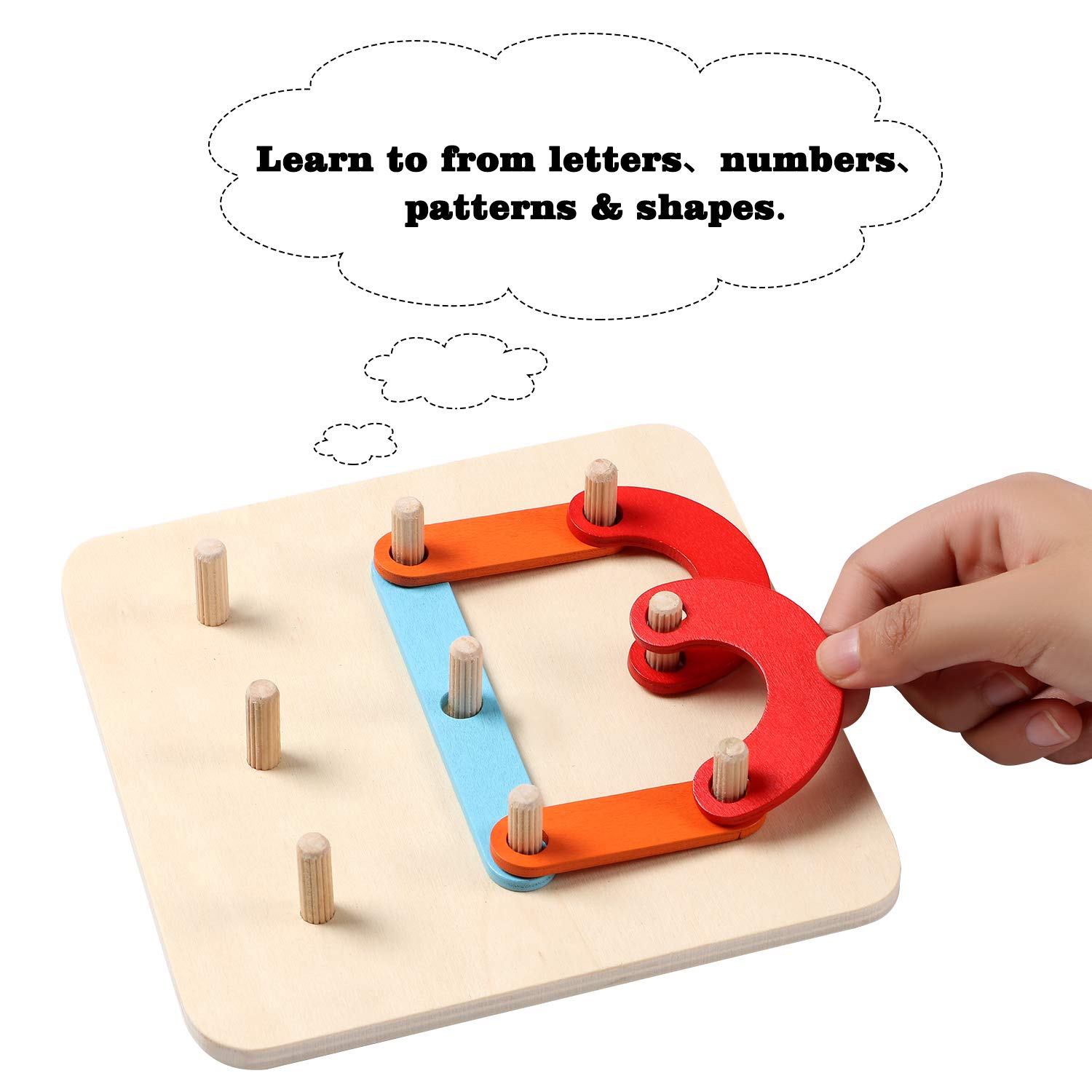 Lewo Wooden Letter Number Sorter Puzzle Preschool Activities Educational Toys for Kids